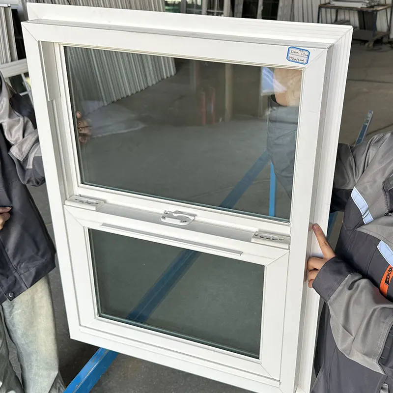 Custom Window UPVC Double Hung Hurricane Impact Windows PVC Soundproof ...