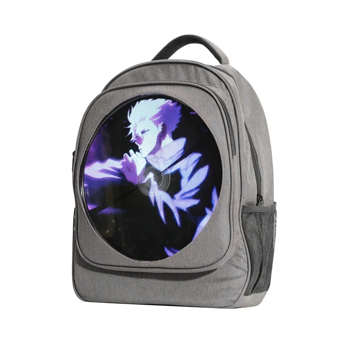 New Portable 3d Hologram Backpack Fan 3d Hologram Advertising Led Fan ...
