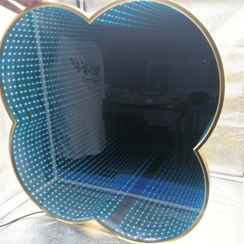 Customized Dynamic 3D Infinity Mirror Tunnel Mirror for Bar