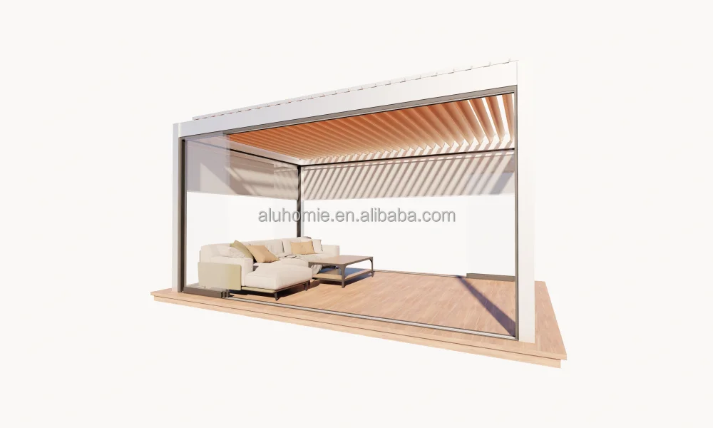 2x4 Motorized With Adjustable Louver Blade Patio Gazebo Personalizado ...
