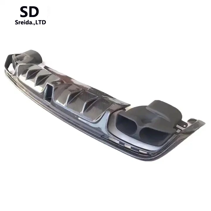 Auto Part Carbon Fiber Rear Bumper Spoiler Lip Front Lip For Mercedes S ...