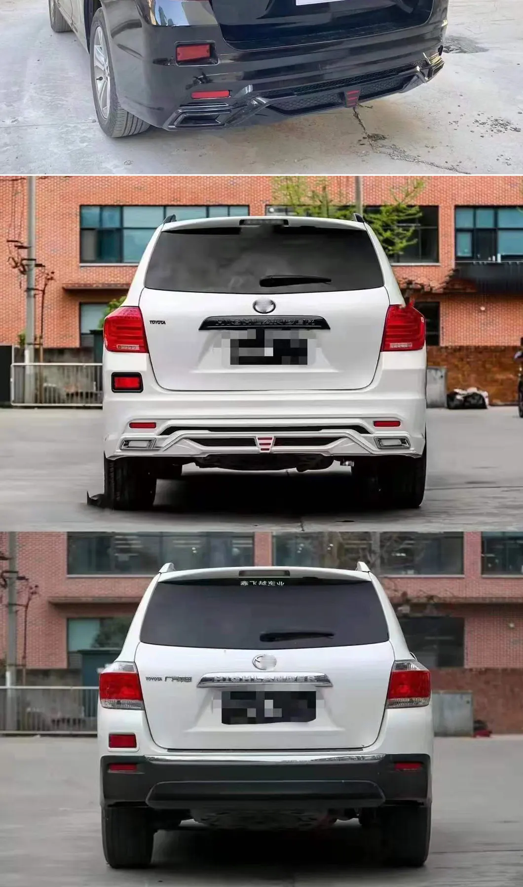 High Quality Body Kit For Toyota Highlander 2012-2014 Modified Lexus ...