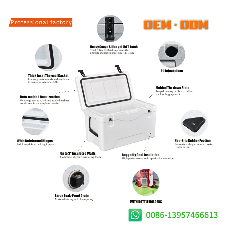 110L Heavy Duty Rotomolding Ice Cooler Box for Car & Camping