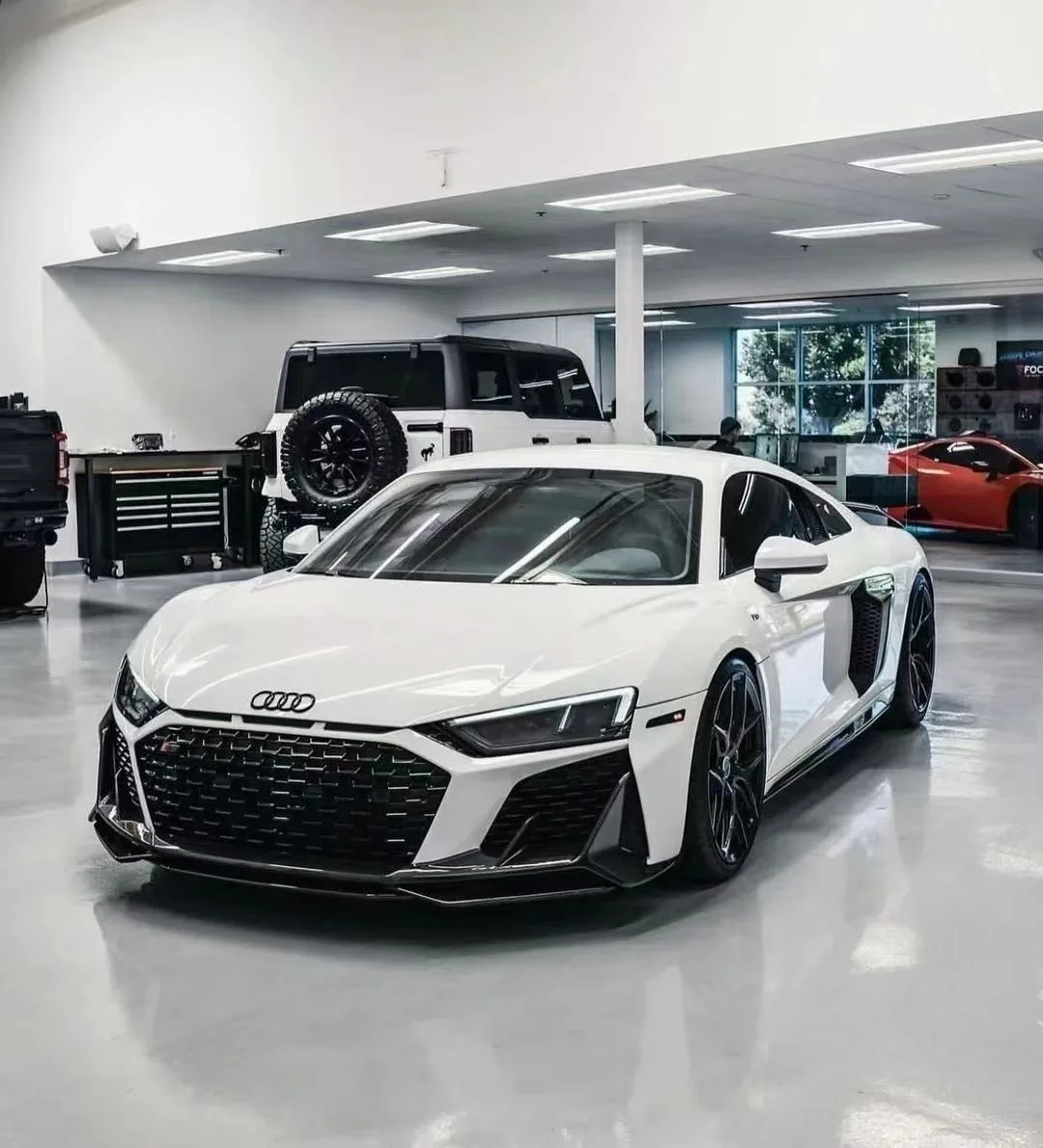 New Body Kit For Audi R8 2016 Upgraded Dry Carbon Fiber Car Bumper Body ...