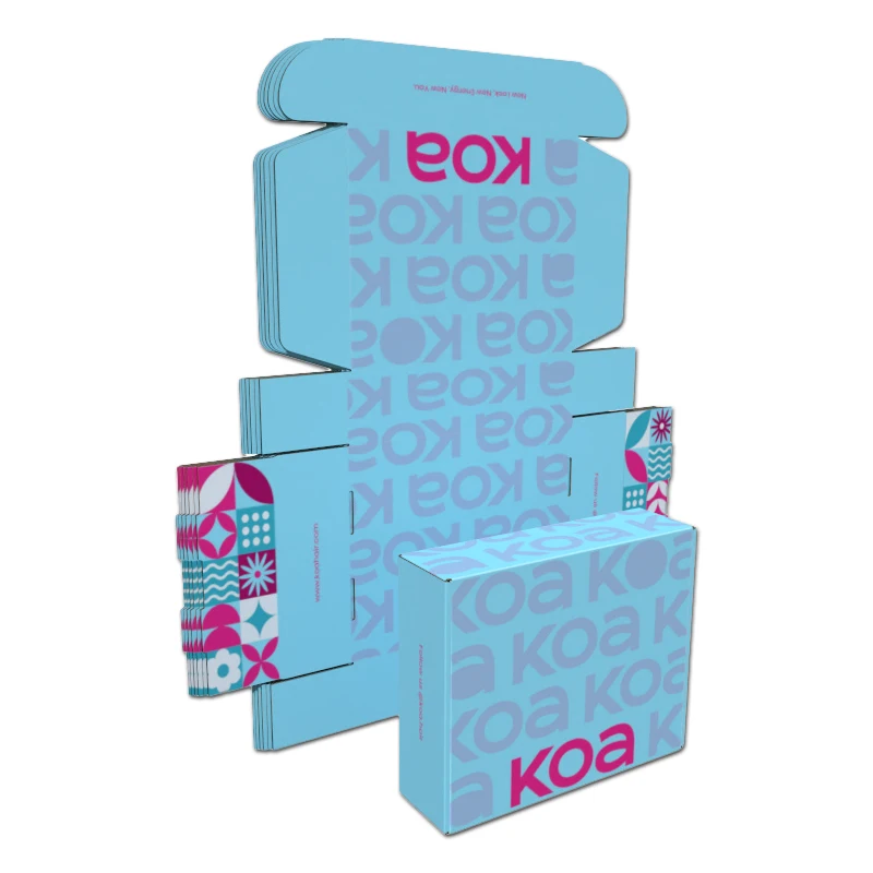 customise box packaging corrugated cardboard shipping packaging makeup ...