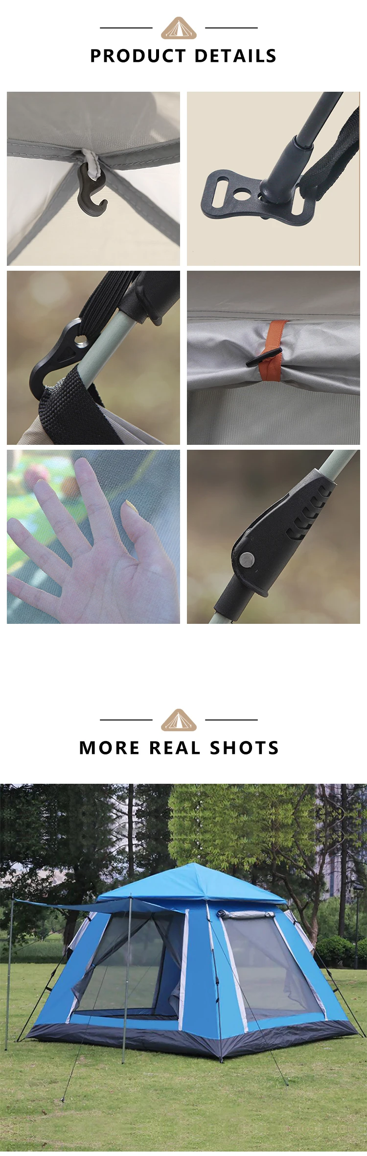 Family-Sized Automatic Camping Outdoor Tents, Quick Pitch and Breakdown ...