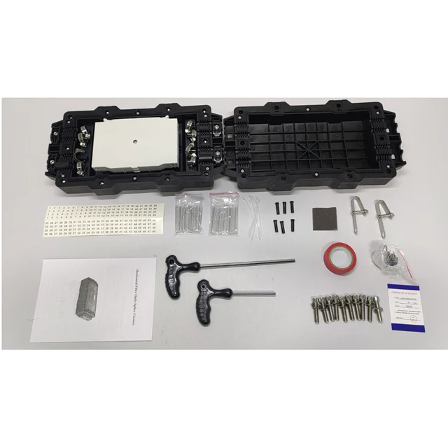 Waterproof Outdoor Fiber Optic Horizontal Enclosure Ip68 48 Cores Fiber ...