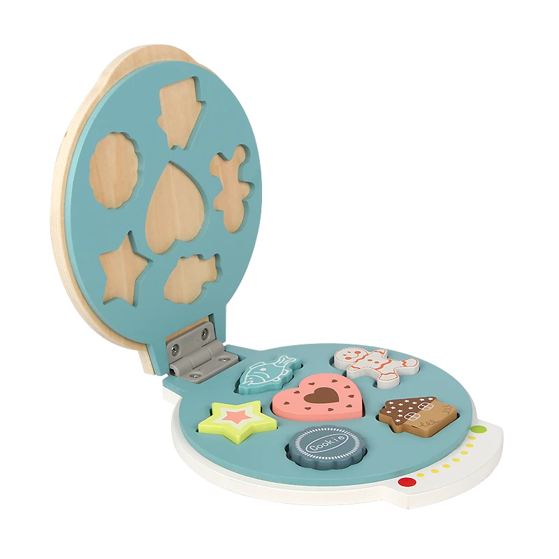 WD20021 Wooden Pretend Play Educational Natural Children Waffles Maker ...