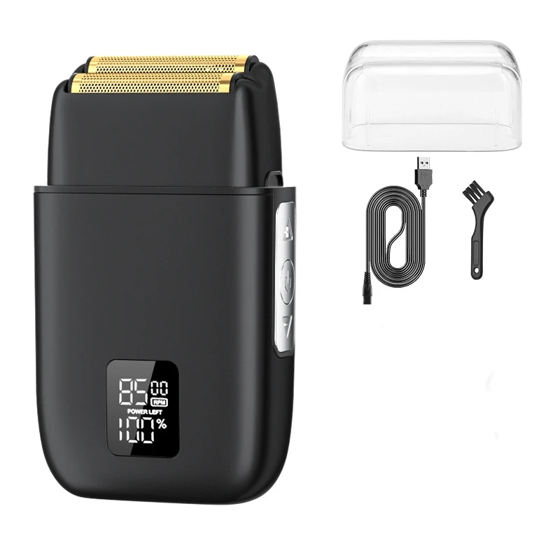 Metal Foil Shaver for Men Powerful LCD All Metal High Speed Motor ...