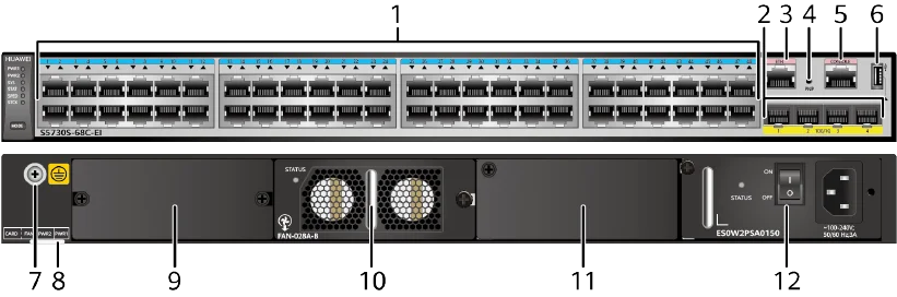 48-port 1000base-t 8-port 10ge Sfp+ Ethernet Switch S5730s-68c-ei-ac ...
