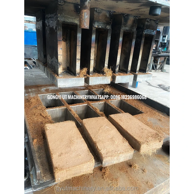 Coir Peat Bale Making Machine Automatic Coir Pith / Husk Chips ...