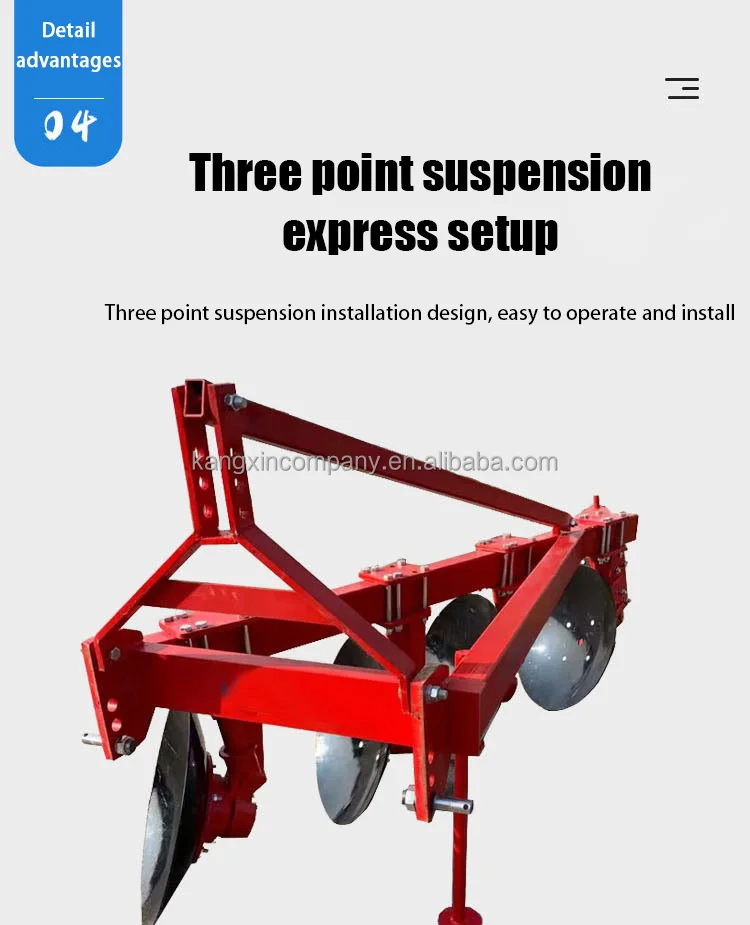 Three Point Link Plough For Tractors Agricultural Machinery Part Disc ...