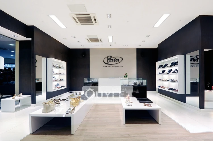 Customizable Shoe Shop Showroom Cabinet - Durable & Stylish