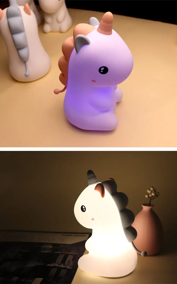 Decorative Small Silicone Cute Lampe De Couleur Baby Soft Usb Silicone ...