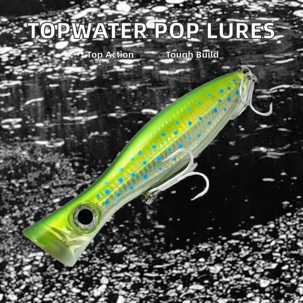 2025 NEW LIAO 80g 16cm Topwater Popping Bait Plastic Hard Fishing Lures ...