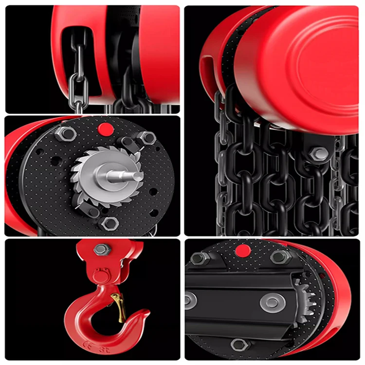 Hand Chain Block Hoist 1T 2T 3T 4T Manual Operated Hoist Chain Block ...