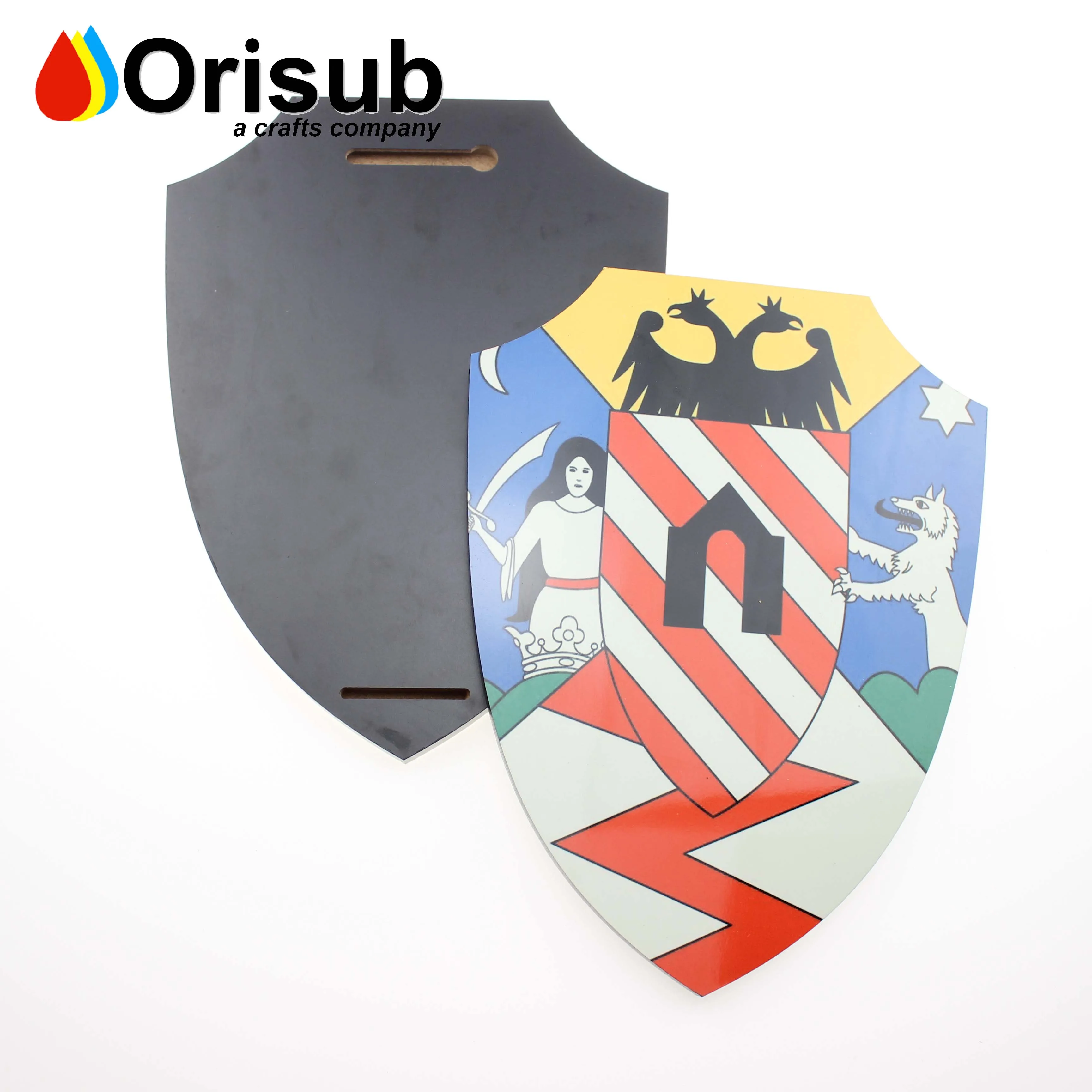 Customized Wooden Mdf Shield Trophy Plaques For Dye Sublimation - Buy ...