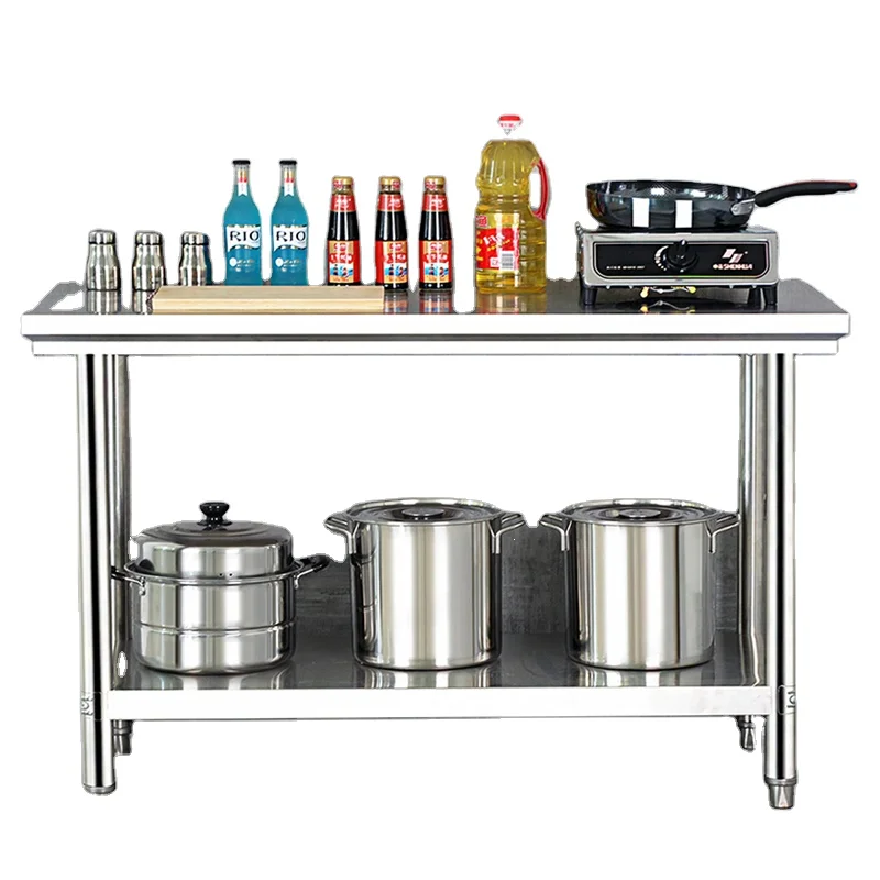 Customized Restaurant Hotel Kitchen Workbench - Mesa Para Cocina De ...