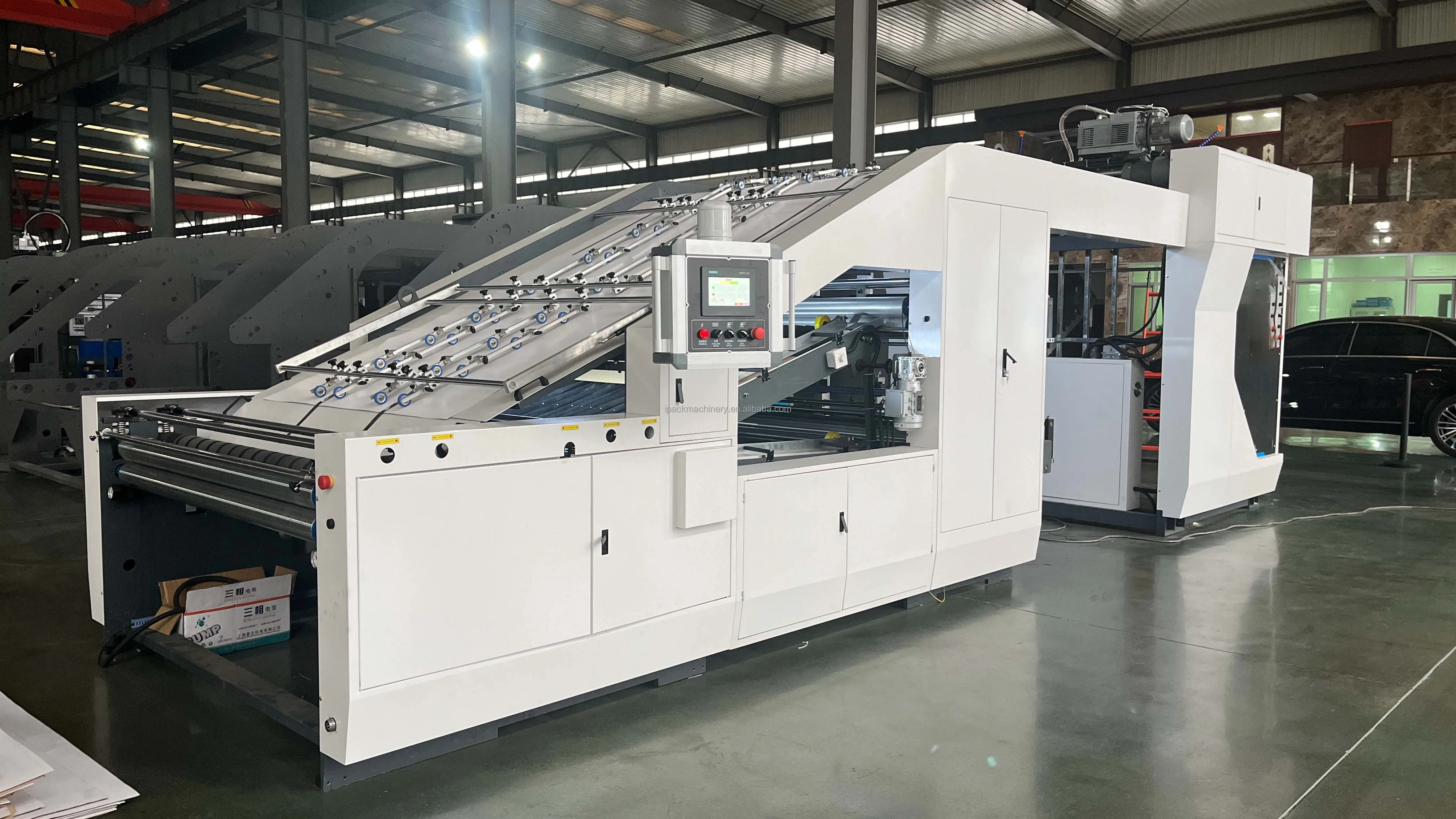 Fully Antomatic Corrugated Laminated Cardboard Double Sided Flute ...