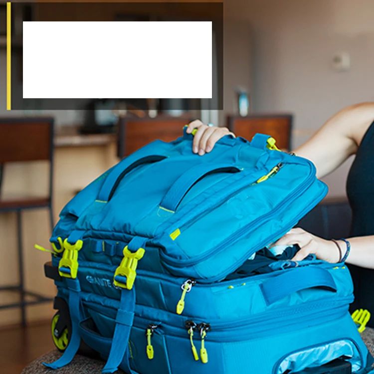 Custom Large Rolling Duffle Holdall Backpack Camping Hiking Gear ...