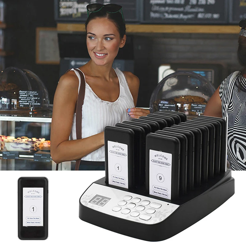 Wireless Restaurant Guest Pagers Restaurant Paging Waiter Pager Receiver Pager Beeper Service ...