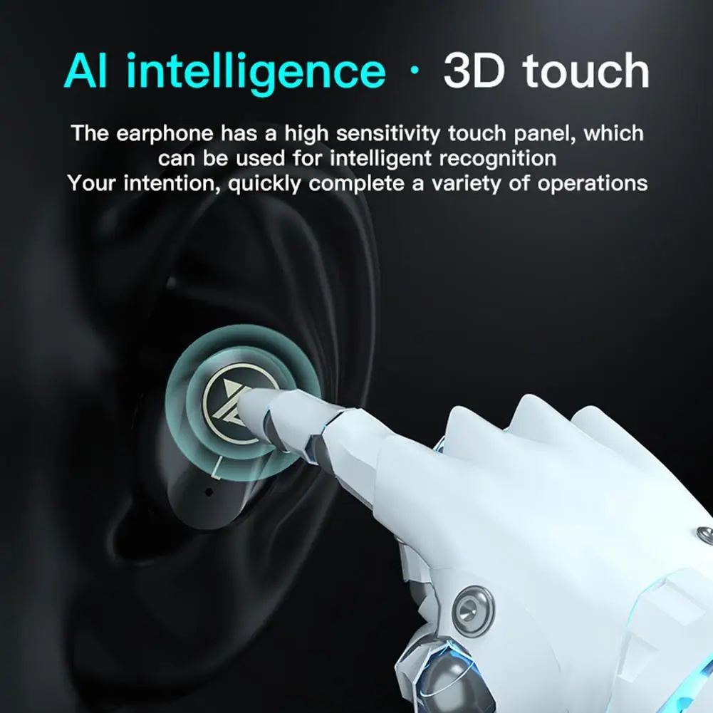 New Tws M16 Wireless Bluetooth 5.1 Headphone Led Display Earphone With ...