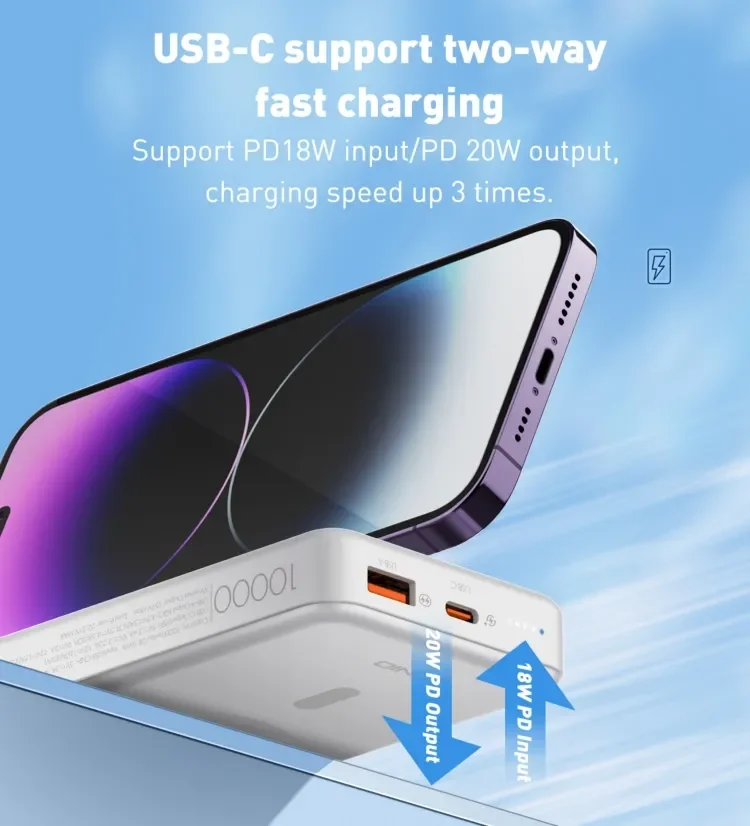 Ldnio Pq16 Portable Magnetic Wireless Charging Power Bank 10000mah ...