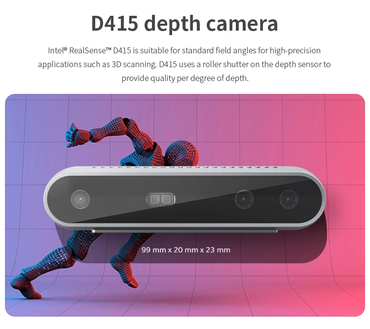High-resolution image sensor Intel RealSense Depth Camera D435i D455 ...