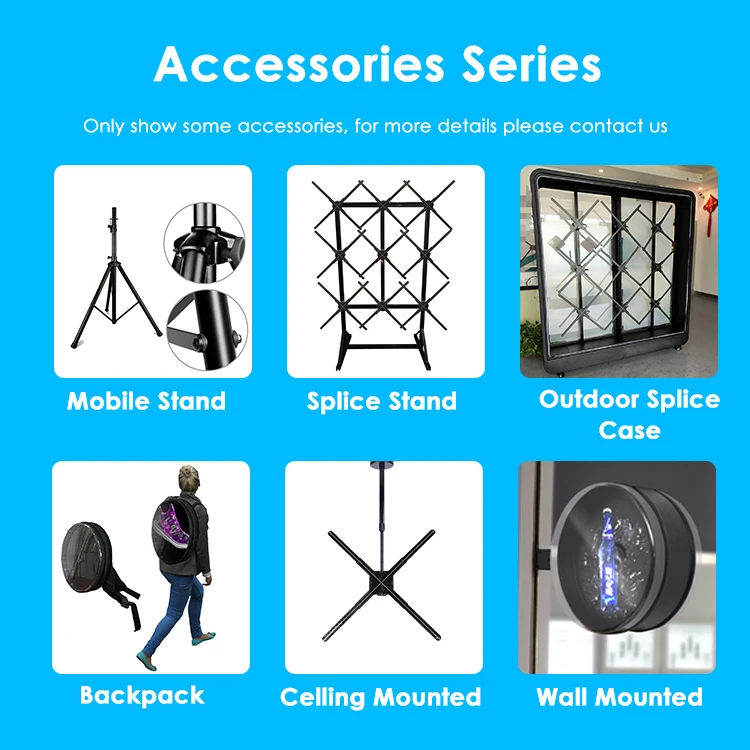 Synced Hologram Fan - Movable 3D Fan Advertising Display