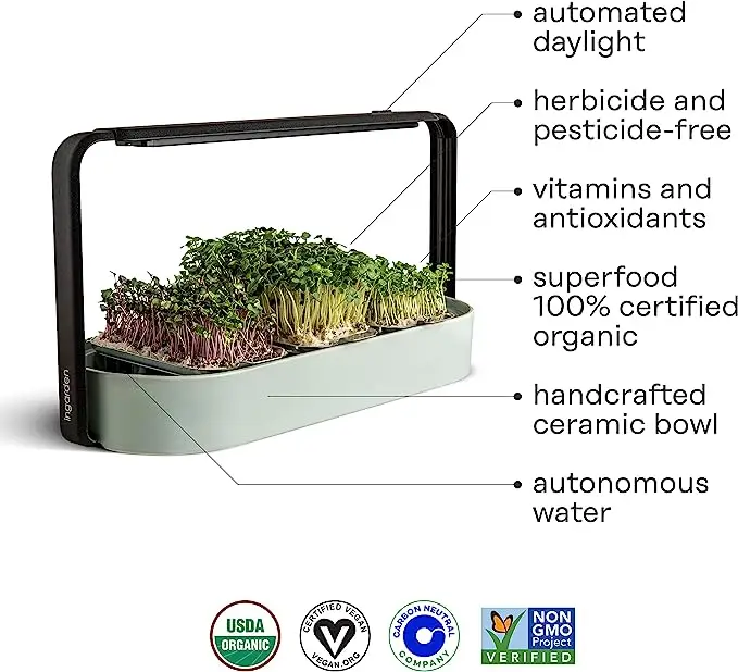 Indoor LED Metal Microgreen Tray Hydroponic Growing System with Smart ...