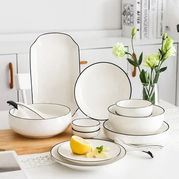 Ceramic Dinnerware Set European Styletableware Dishes Plates Ceramic ...
