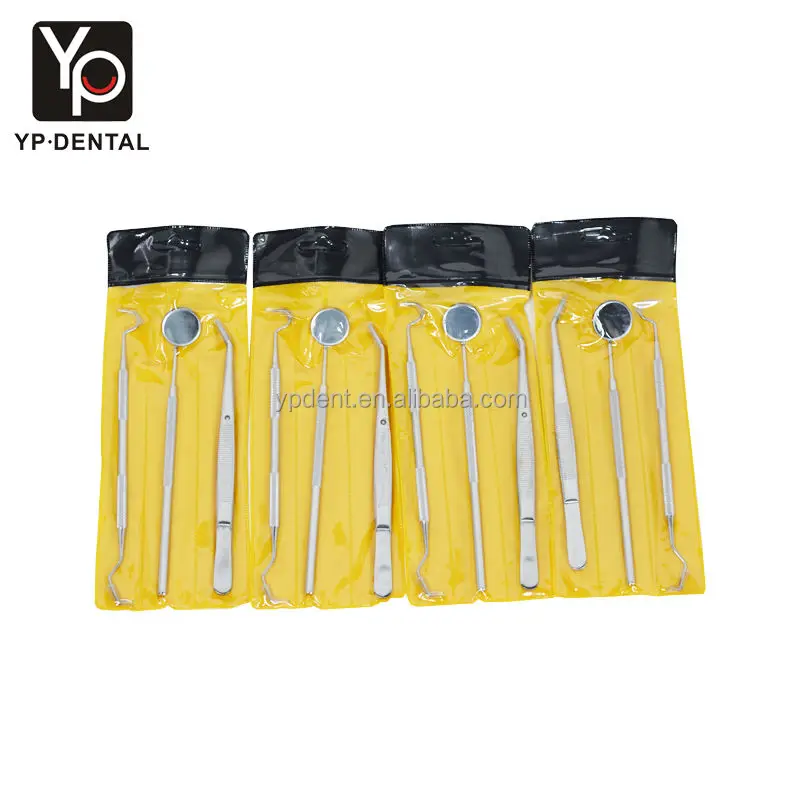 Stainless Steel Dental Tool Set Dental Instruments Kit 3 Pcs Scaler Set ...