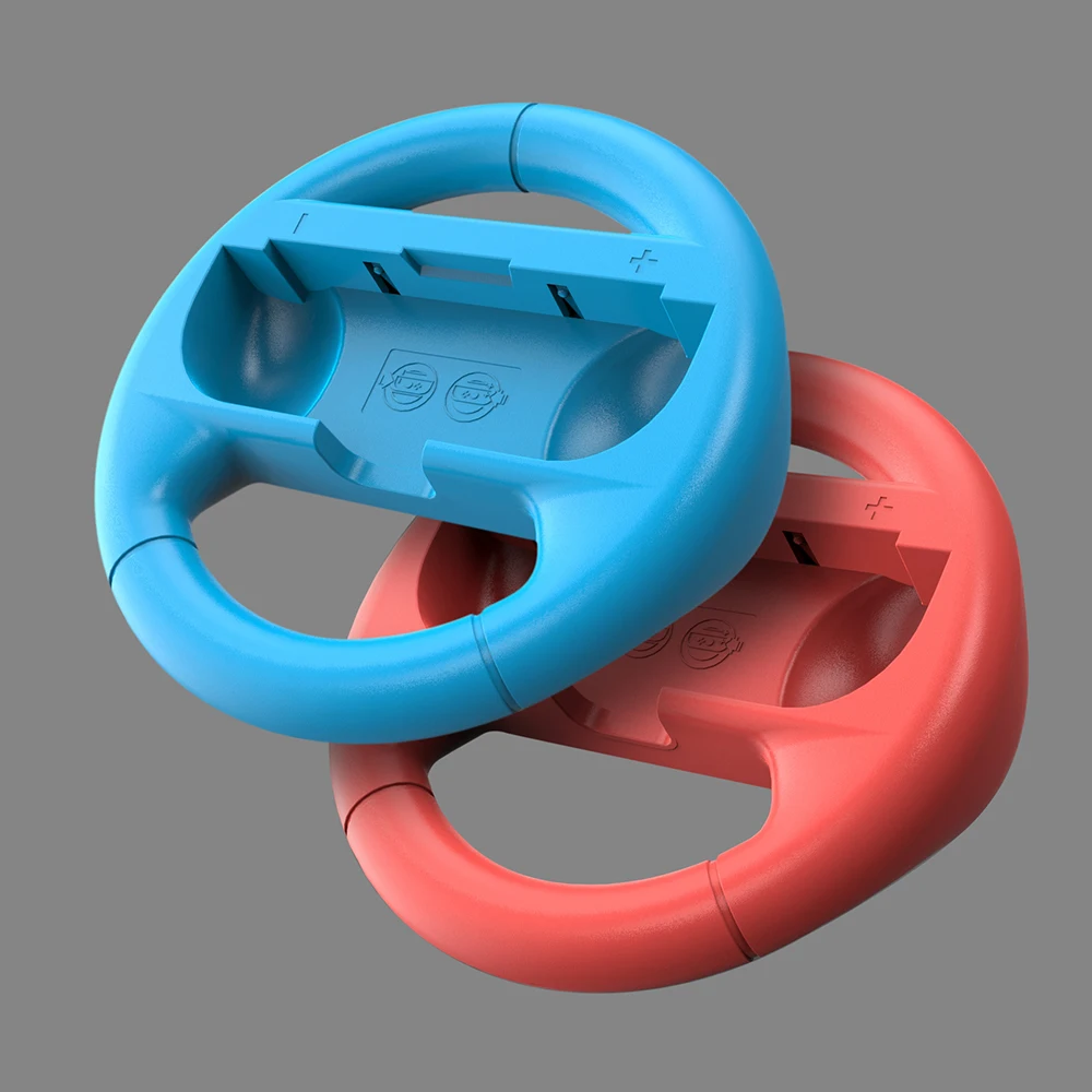 2 Pcs Steering Wheel Fit Nintendo Switch Controller Double In One Set ...