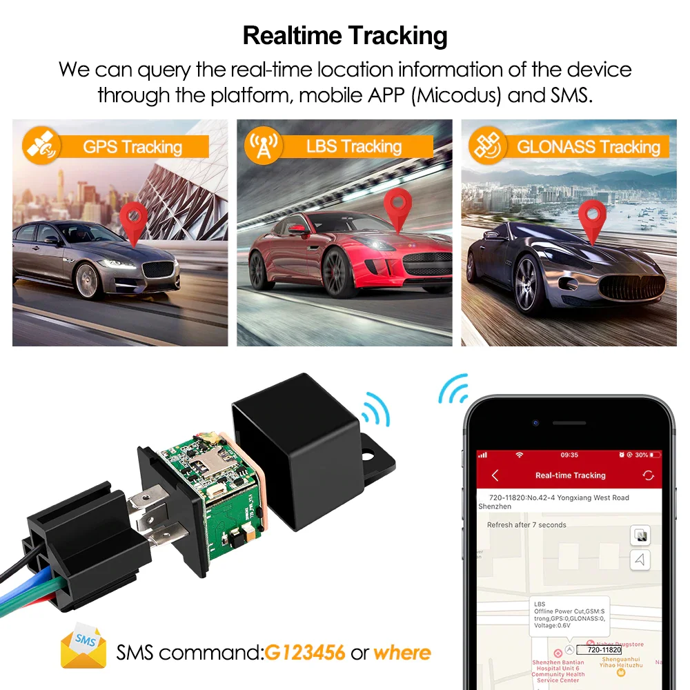 4g Gps Tracker Relay With Real-time Tracking & Remote Cut Off Device