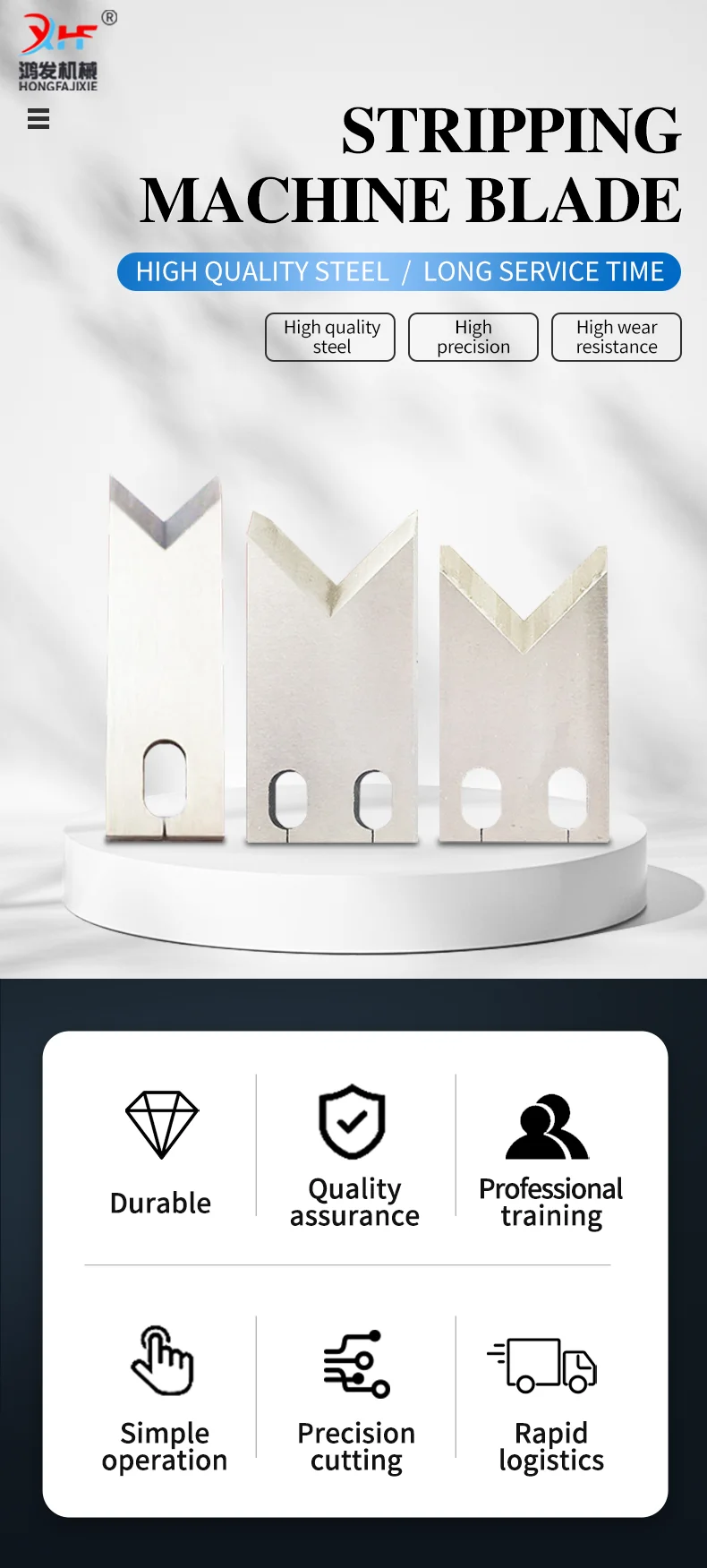 Customized Precision Blade Wires Stripping Blades Stripper Knife ...