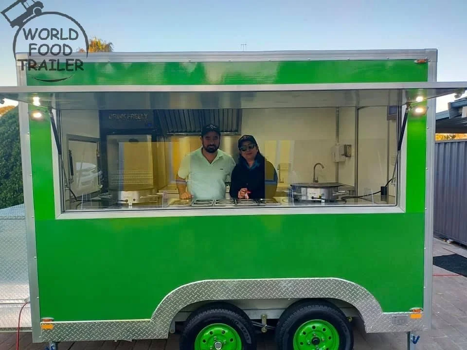 High Quality Square Food Trailer With Kiosk Snack Coffee Mobile Retail ...