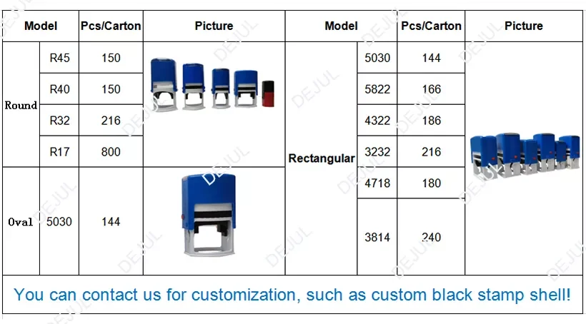 Self-inking Stamp Holder Custom Ink Rubber Stamp Mark Selfinking Stamps ...