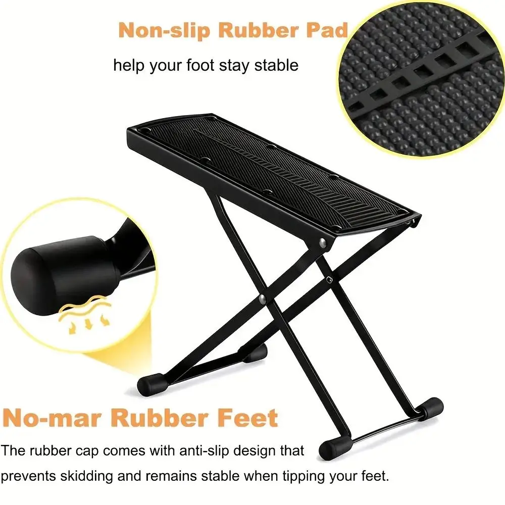 Adjustable Pedicure Foot Rest Stand With Non-slip Rubber Pedal Beauty ...
