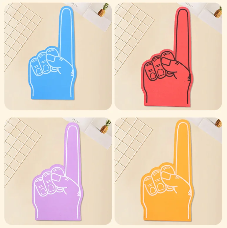 Cheering Fun Hand Foam Giant Finger Gloves - Cheerleading Props