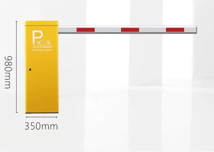 Traffic Control Barrier Speed Adjustable Parking Lot Gate Barrier DC ...