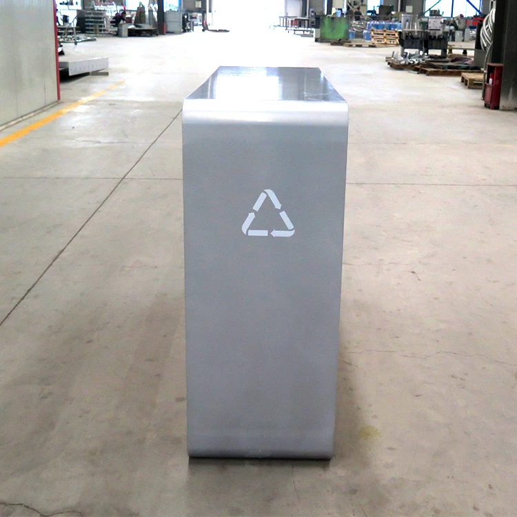 Outdoor Metal Trash Bin - Eco-Friendly Recycle Can for Parks, Streets ...
