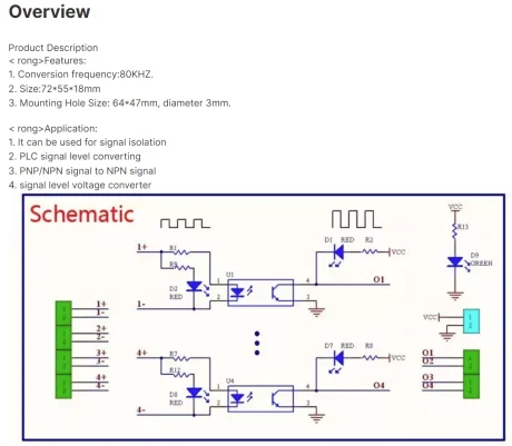 Optocoupler Isolation Board Voltage Converter 24v To 5v 24v To 12v 5v ...