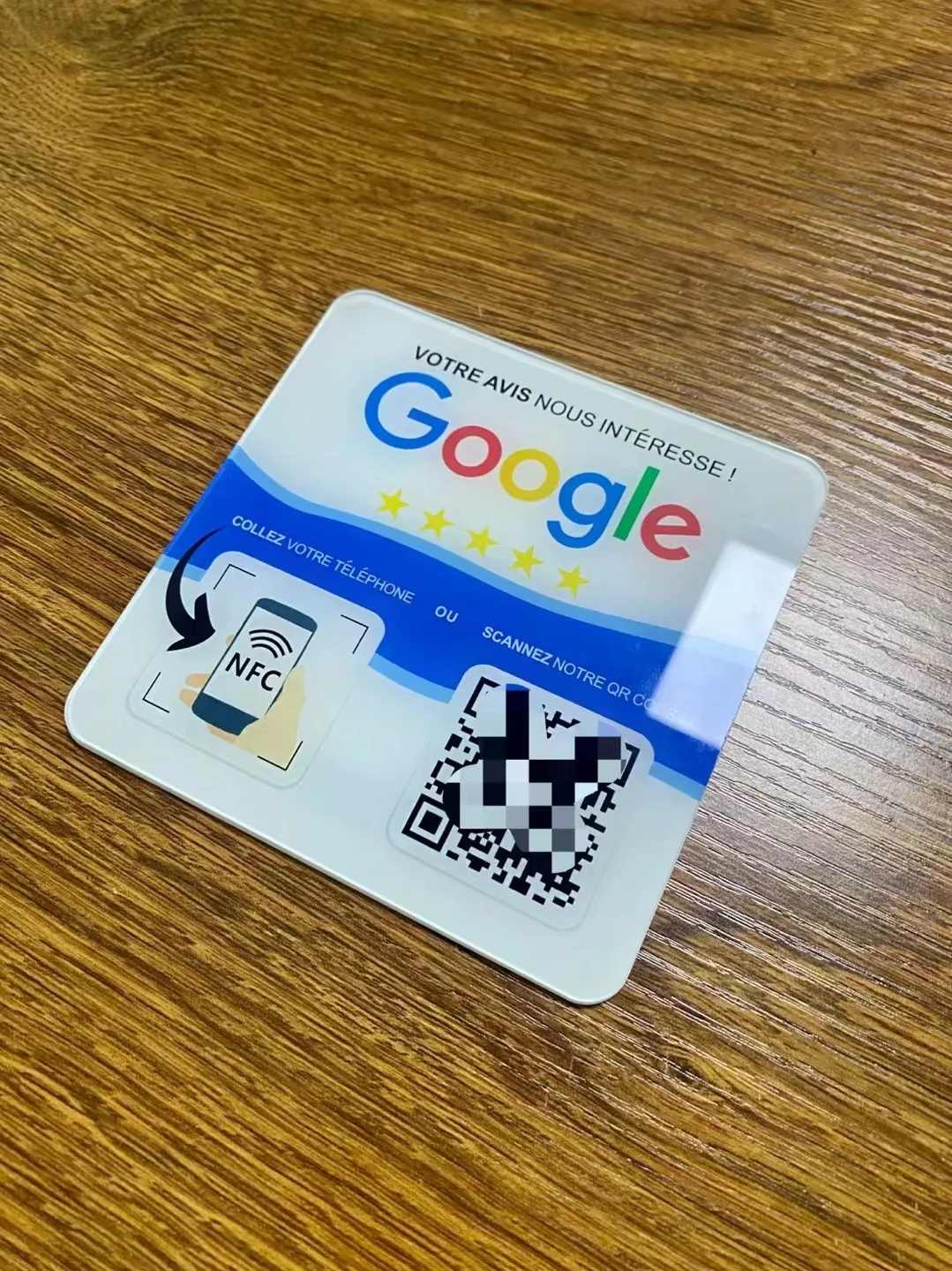 Google Review Nfc Table Sticker Restaurant Table Display Stand Google ...