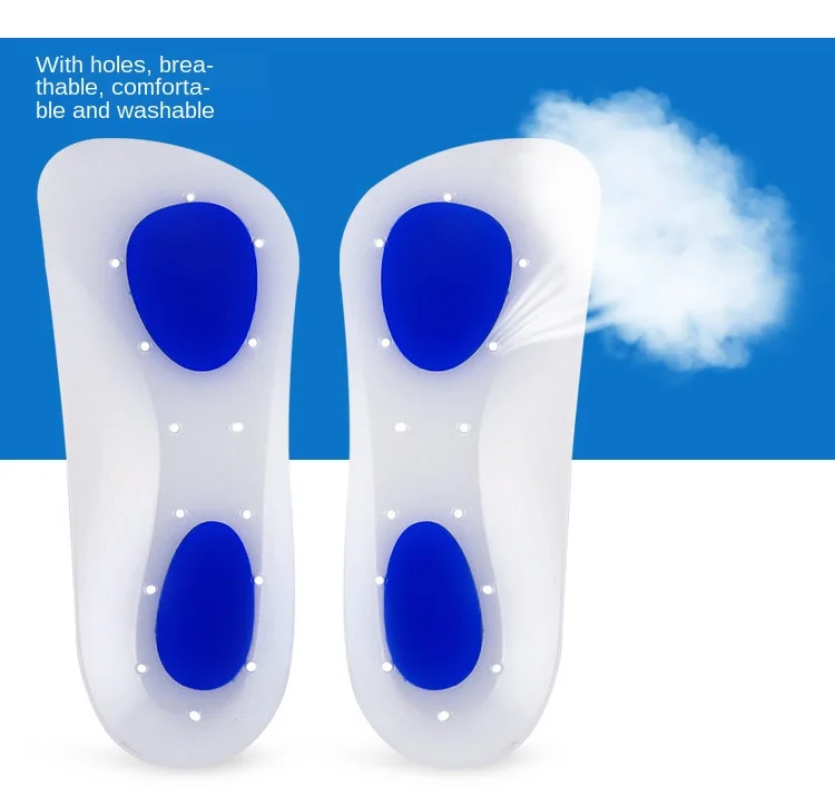 Arch Support Silicone Half Shoe Insole Massaging Metatarsal Cushion ...