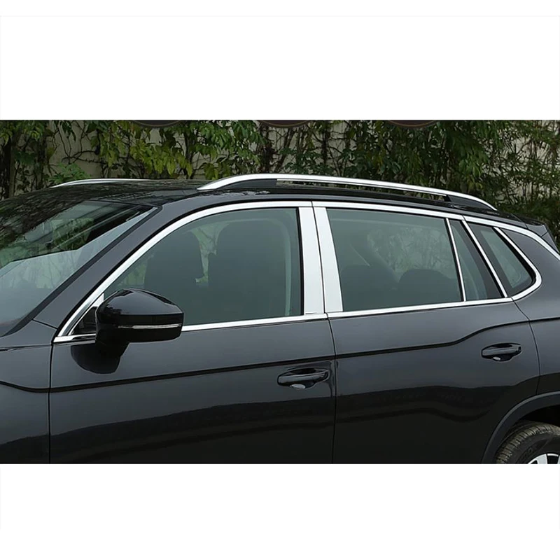 stainless steel car window trims decoration for Volkswagen VW Taos 2018 ...