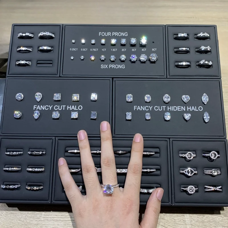 Alibaba.com: Custom 925 Sterling Silver Wedding Rings with Diamond Main ...