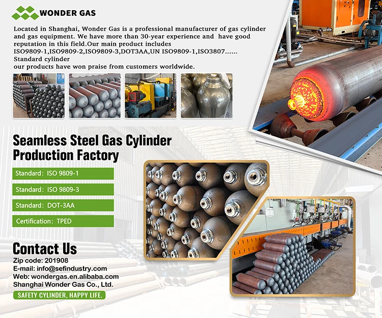 Industrial 50L Argon Gas Cylinder - Refillable & Durable