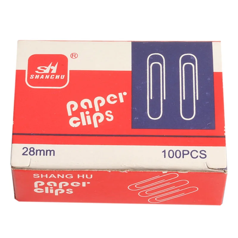 Hot Sale 28mm Paper Clips Round Head Metal Stationery Binder Clips ...