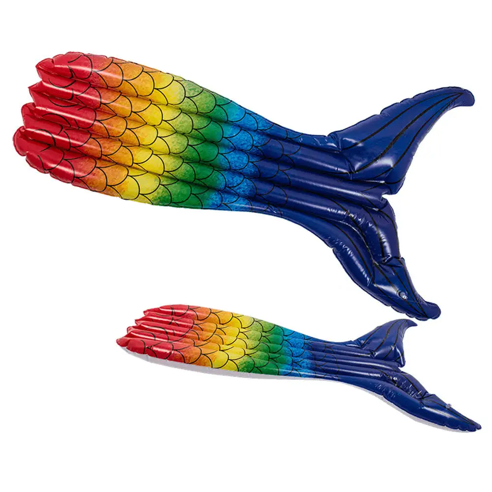 Inflatable Mermaid Tail Swimming Pool Float Toy Lounge Mattress Can Be