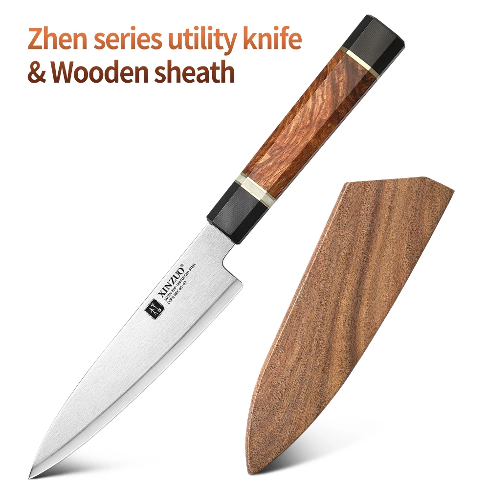 XINZUO Walnut Wood Sheaths - Durable Kitchen Knife Protectors